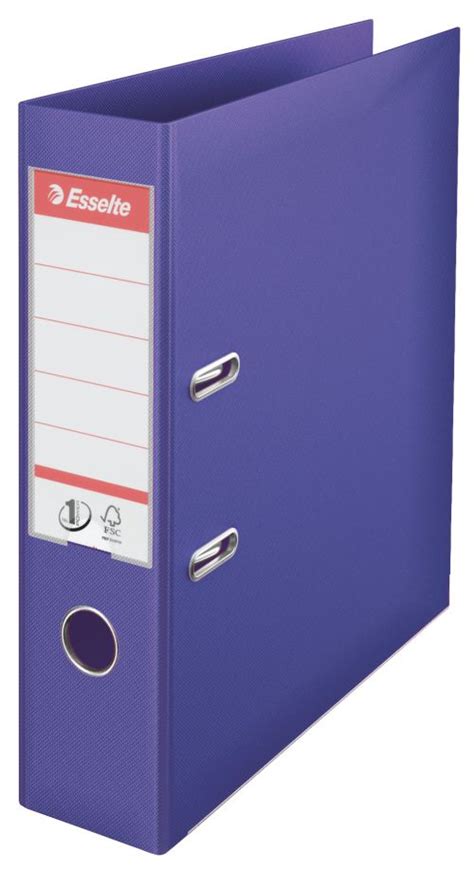 Buy Esselte No 1 Plastic Lever Arch File A4 75mm Violet Outer Carton Of 10 From Codex Office