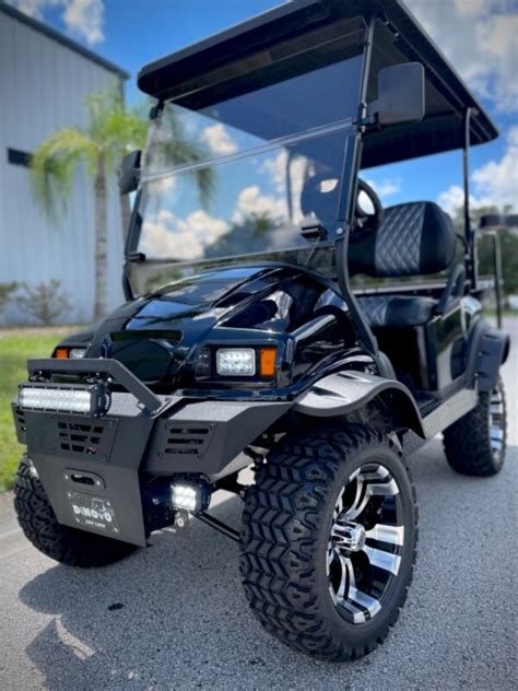 Custom Golf Cart Club Car Blacked Out Electric Vehicle Custom Lifted Build For Sale From United