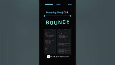 Bouncing Text I Css Coding Shortsviral Shorts Short Shortsvideo