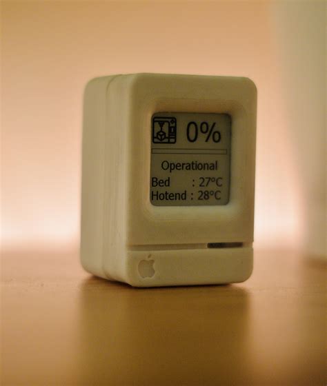 Esphome Based E Ink Dsiplay In The Shape Of The Classic Mac R
