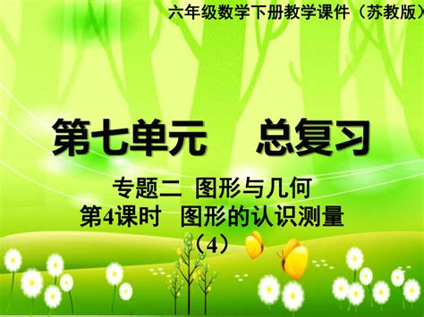 苏教版数学六年级下册 第七单元 总复习 图形与几何 第4课时 图形的认识测量（4）课件共30张ppt 21世纪教育网
