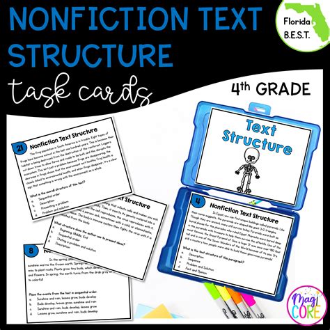 Nonfiction Text Structure Task Cards ELA R MagiCore
