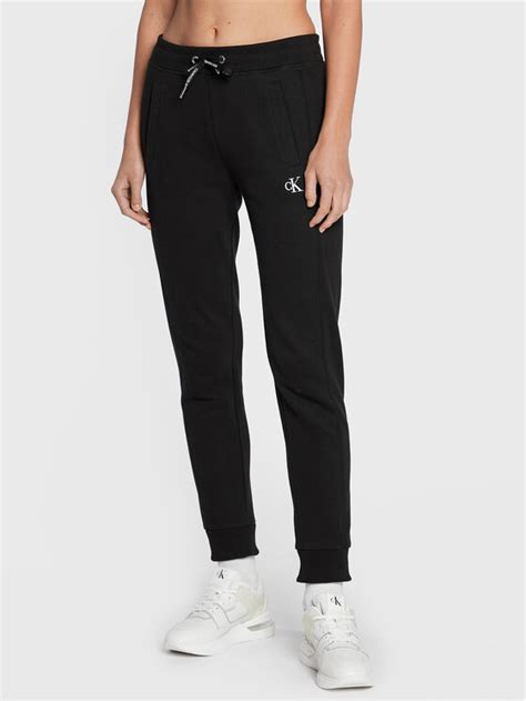 Calvin Klein Jeans Spodnie Dresowe Blend Fleece J20j212872 Czarny