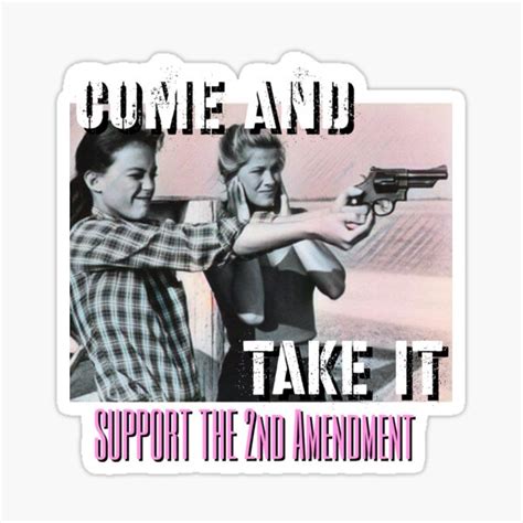 Womens Second Amendment Design Sticker For Sale By Timshane Redbubble