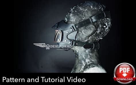 Steampunk Mask Pattern Diy Mask Pdf Download Video Tutorial