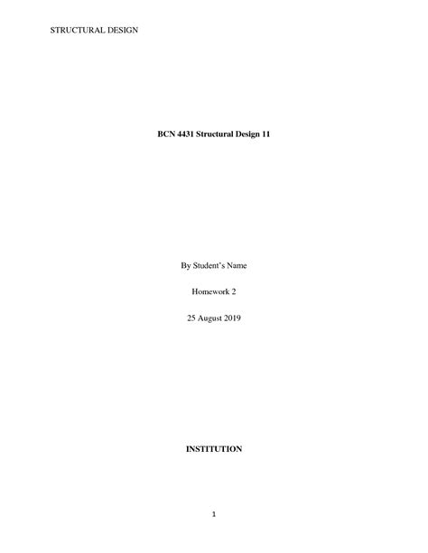 Solution Structural Design Studypool