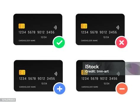 신용 카드 작업 벡터 디자인입니다 승인 및 결제 실패 아이콘입니다 광고에 대한 스톡 벡터 아트 및 기타 이미지 광고 구매