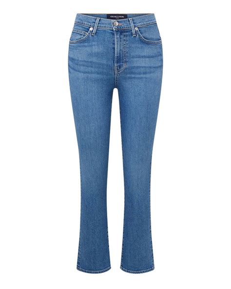 Carly High Rise Cropped Kick Flare Jean Veronica Beard