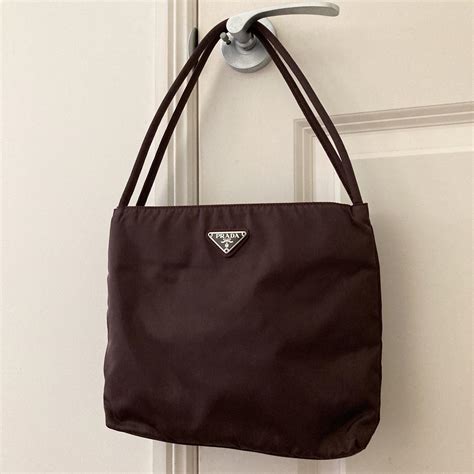 Authentic Prada Tessuto Nylon Vintage Tote Bag In Depop