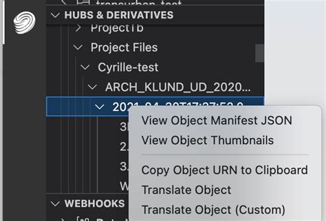 Add Right Click Download Svf And Download Rcp Pointcloud 3d Tiles To Hubs Panel For Offline