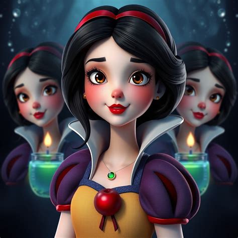 Snow White A Girl With Snow White Skin Red Apple Like Lips And Night Black Hair She Should