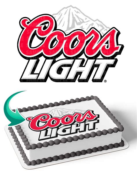Coors Beer Drink Edible Cake Toppers Ediblecakeimage