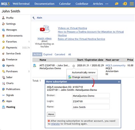 Working With The Virtual Platform Virtual Hosting For 247 Operation Metatrader 5 Help