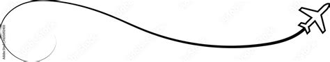Airplane Routes Aircraft Plane Paths Travel Stock Illustration