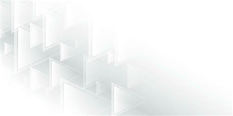 Abstract Geometric White And Gray Color Background Triangle Shape Pattern Vector Illustration