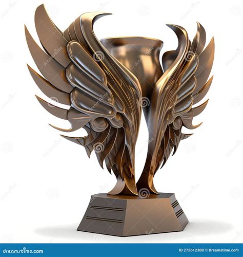 Luxury Wings Trophy Generative Ai Stock Illustration Illustration Of