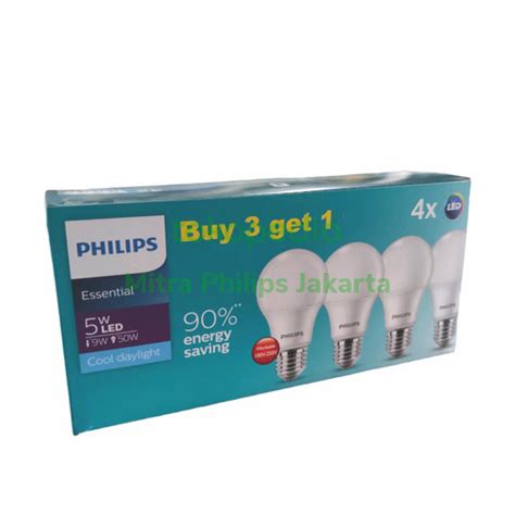 Jual Philips Lampu Led Bulb Essential Watt Putih Paket Isi Jakarta Barat Mitra