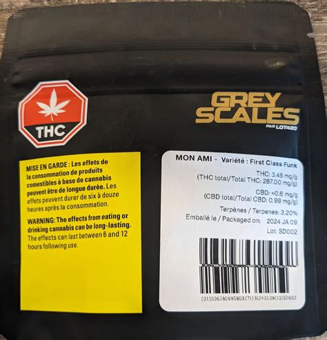 First Class Funk Mon Ami Grey Scales By Lot 420 287 Thc 32 Terps Il