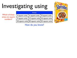 Understanding Square Numbers Lesson 1 PDF