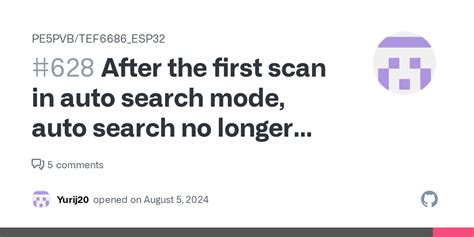 after the first scan in auto search mode auto search no longer starts