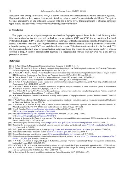 Published Research Work In Artificial Intelligence And Biometric Domain