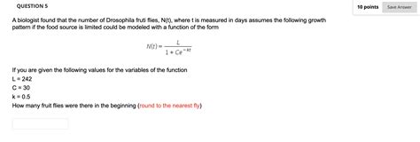 Solved Question 5 10 Points Save Answer A Biologist Found