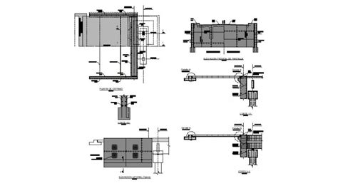 Rcc Structure Detail 2d View Cad Construction Block Autocad File
