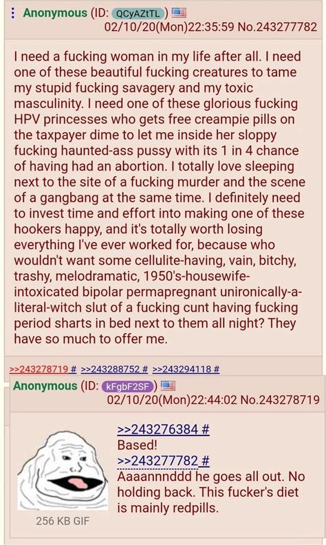 Anonymous ID No I Need A Fucking Woman In My Life After All I Need One Of These
