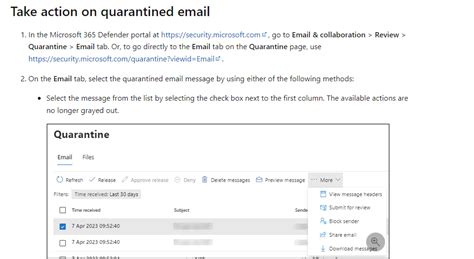 How To Release Quarantined Emails In Outlook Microsoft Qanda