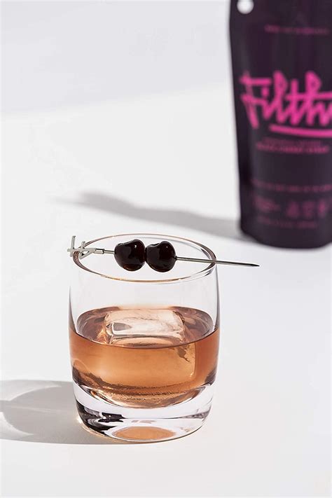 Filthy Black Cherry Syrup Premium Cocktail Cherry Garnish Non Gmo Vegan And Gluten Free 8oz