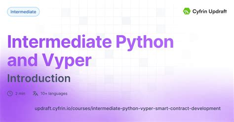 Video Mox Html Introduction Intermediate Python And Vyper
