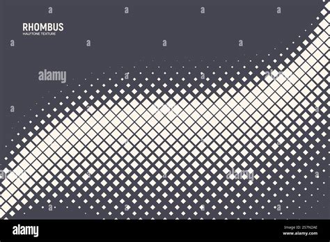 Geometric Technology Oscillation Wave Halftone Rhombus Pattern Abstract