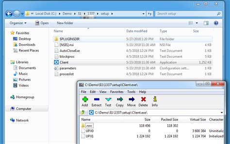 quick analysis of malware created with nsis