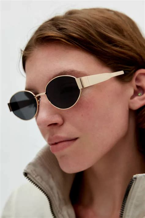Agent Slim Oval Sunglasses Urban Outfitters