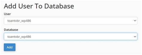 Cách tạo và cấp quyền cho User Database trong cPanel Hướng Dẫn Hỗ Trợ Dịch Vụ BKNS