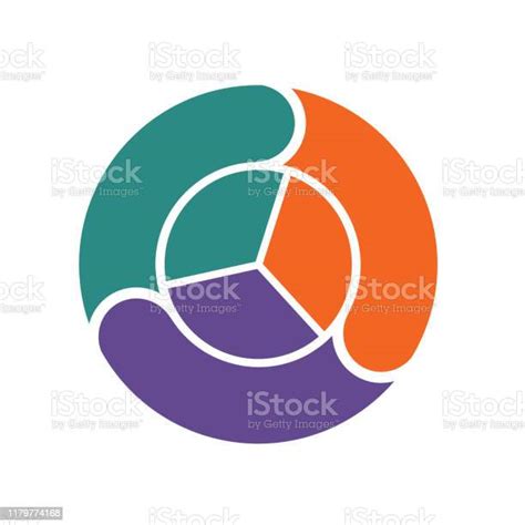 인포 그래픽 원형 순환 프로세스 3 위치에 대한 컬러 원형 차트 및 링에서 템플릿 0명에 대한 스톡 벡터 아트 및 기타 이미지 0명 개념 개념과 주제 Istock