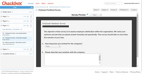 Checkbox Survey Review Pcmag