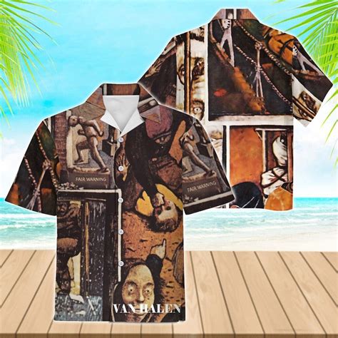 Van Halen Fair Warning Hawaiian Shirt Rockaloha