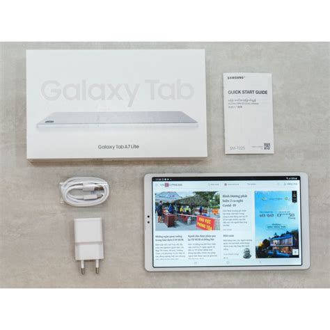 Máy Tính Bảng Samsung Galaxy Tab A7 Lite Lte Smt225tặng Kèm Bao Da