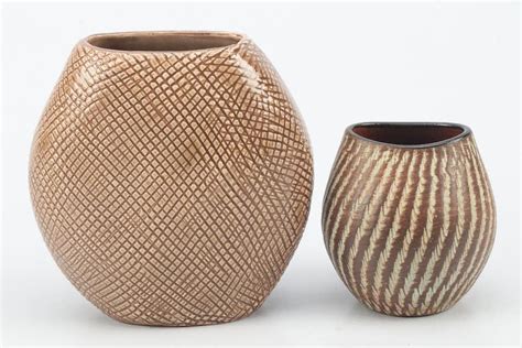 Barbara Eigen Windi And Other Art Pottery Vases Ebth