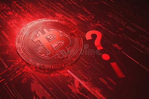 Bitcoin Cryptocurrency Decline During Stock Market Crash Illustration