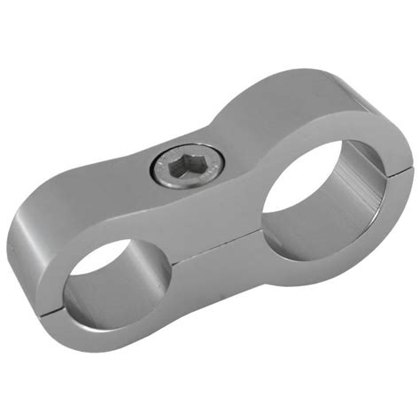 Stepped Billet Dual Hose Separator Titanium Finish