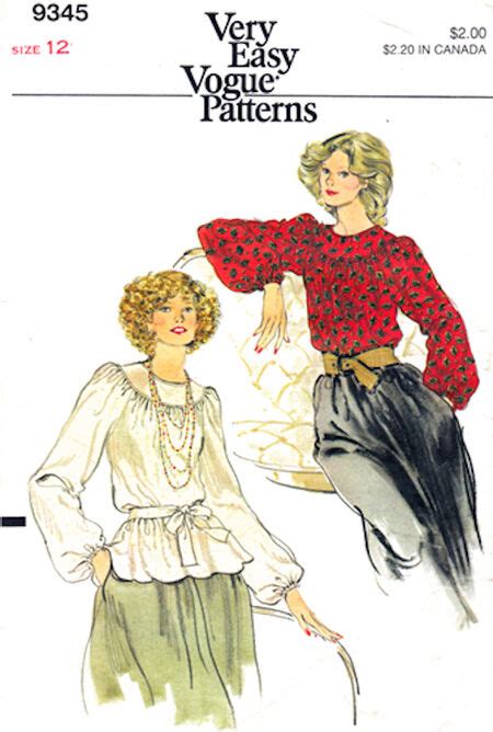 Vogue 9345 A Vintage Sewing Patterns Fandom