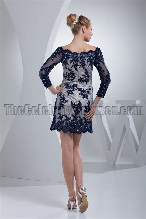 Chic Short Mini Lace Long Sleeve Party Cocktail Dresses