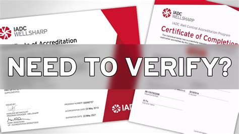 Tips On Verifying Your Iadc Training Certificates