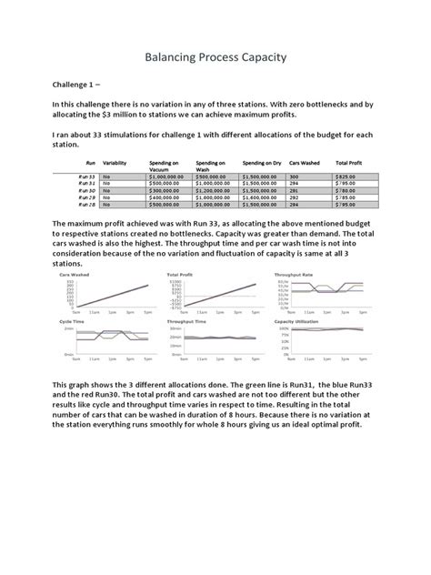 Balancing Process Capacity Com Microsoftword Openxmlformatswordprocessingml Pdf