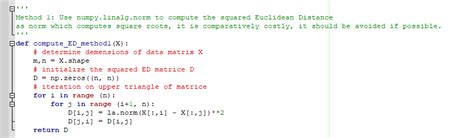Several Ways To Calculate Squared Euclidean Distance Matrices In Python