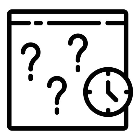 frequently asked issues icon outline problem solving website section