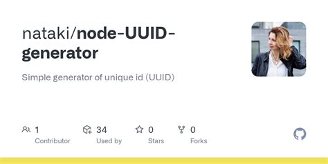 GitHub Nataki Node UUID Generator Simple Generator Of Unique Id UUID