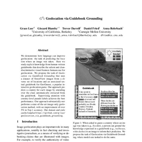 G3 Geolocation Via Guidebook Grounding Acl Anthology